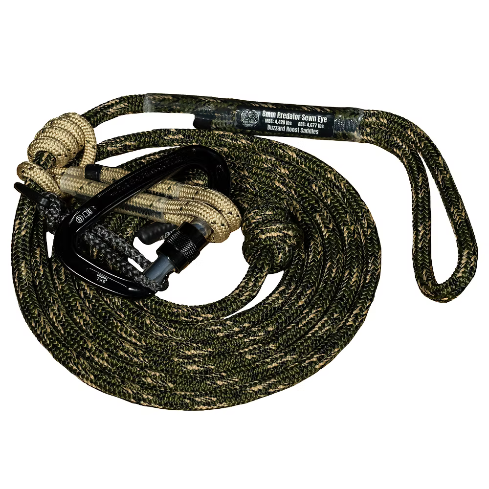 8mm Predator™ Spliced Tree Tethers & Lineman's Belt's (Tether ...